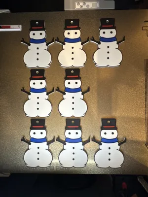 Snowman Booty Christmas Ornament by Vault3dDesignz - MakerWorld