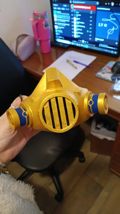 Jinx Gas Mask _ Arcane Cosplay Mask ×͜× - Free 3D Print Model - MakerWorld