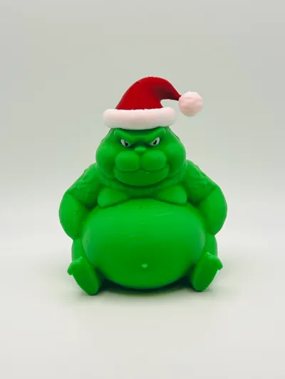 Fat Grinch (swap yellow for red at pause) by VRsculpts MakerWorld ...