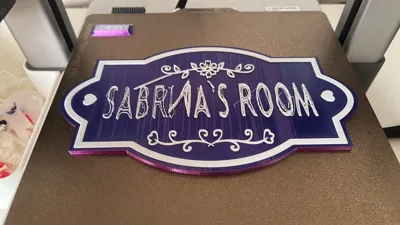 Personalized Room Sign by Mas-Tool MakerWorld: Download Free 3D Models