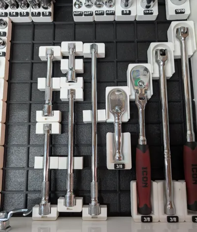 Gridfinity Universal Socket Trays - Extensions by snjames316 MakerWorld ...