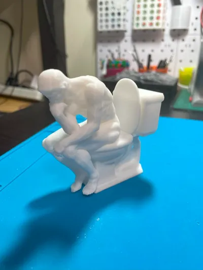 the Thinker on the toilet by Paulo_Chaves_Brasil MakerWorld: Download ...