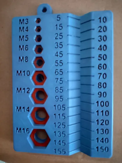 Nut & Bolt Sorting Tool (M3-M16) by Madtrap MakerWorld: Download Free ...
