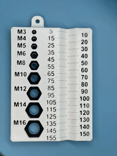 Nut & Bolt Sorting Tool (M3-M16) by Madtrap - MakerWorld