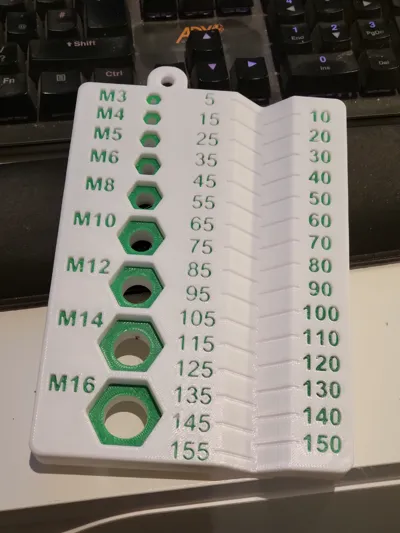 Nut & Bolt Sorting Tool (M3-M16) by Madtrap - MakerWorld