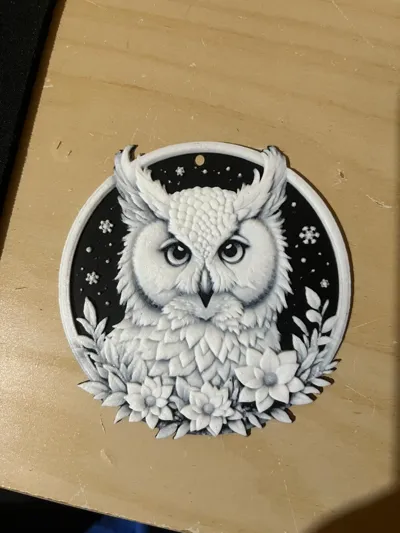 Christmas Owl Decoration by 3D Layered Studio MakerWorld: Download Free ...