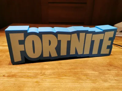 Fortnite Logo LED Lightbox by Tbasing - MakerWorld