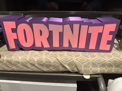 Fortnite Logo LED Lightbox by Tbasing - MakerWorld
