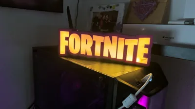 Fortnite Logo LED Lightbox by Tbasing - MakerWorld
