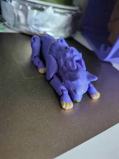 Floppy Wolf - Flexi Articulated Animal (pip) - Free 3D Print Model ...