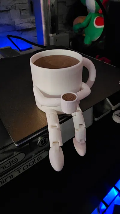 Articulated Coffee Buddy No AMS by Hendi MakerWorld: Download Free 3D Models