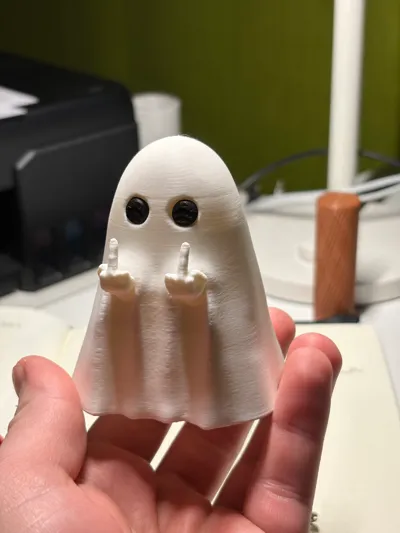 Middle finger ghost~ by user_3852343334 MakerWorld: Download Free 3D Models