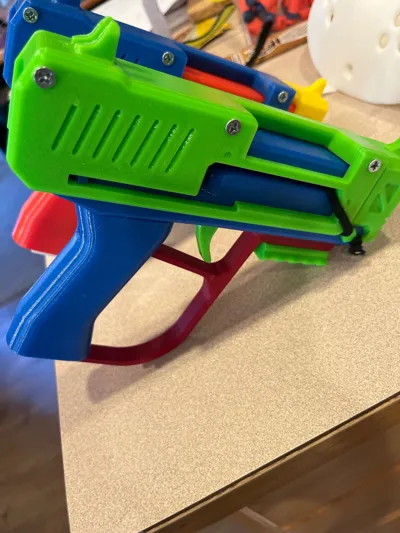 Shell ejecting Nerf string blaster - Free 3D Print Model - MakerWorld