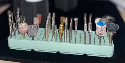 Gridfinity Dremel Bit Holder / Tray / Organizer - Free 3D Print Model ...