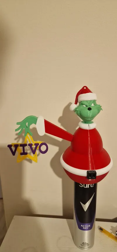 Grinch Christmas Tree Topper 2025 - Free 3D Print Model - MakerWorld