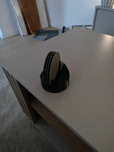 Simple Coaster Holder + Coasters SET's by MintCola MakerWorld: Download ...