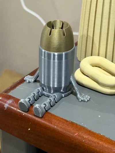Bullet with articulated legs - Free 3D Print Model - MakerWorld