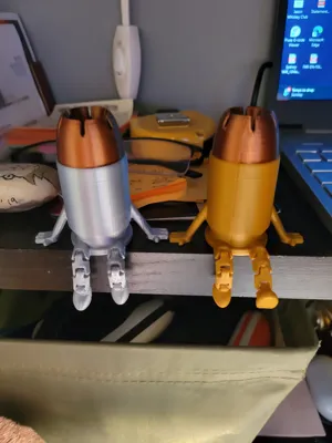 Bullet with articulated legs - Free 3D Print Model - MakerWorld