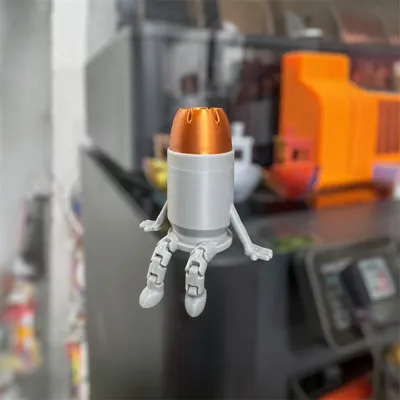 Bullet with articulated legs - Free 3D Print Model - MakerWorld