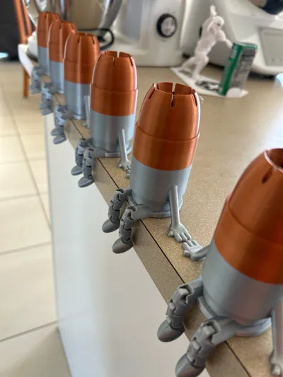 Bullet with articulated legs - Free 3D Print Model - MakerWorld