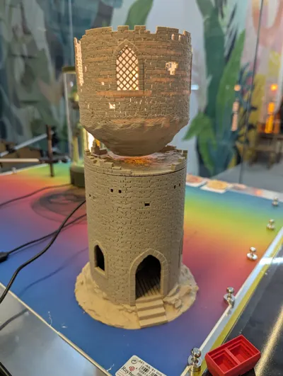 Floating Mage Tower - Magnetic Levitation Light by MaKim MakerWorld ...