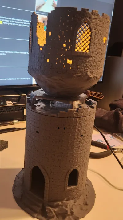 Floating Mage Tower - Magnetic Levitation Light by MaKim MakerWorld ...