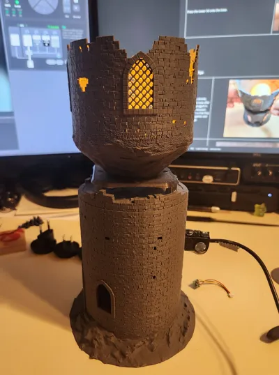 Floating Mage Tower - Magnetic Levitation Light by MaKim MakerWorld ...