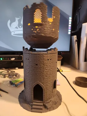 Floating Mage Tower - Magnetic Levitation Light by MaKim MakerWorld ...