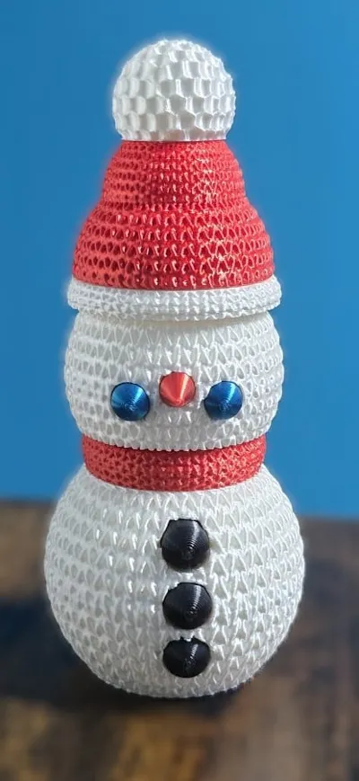Buildable Knitted Snowman Remixed by Chess&Jesus - MakerWorld