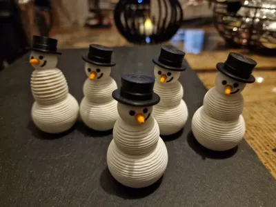 Slinky snowman by Martin Kozak MakerWorld: Download Free 3D Models