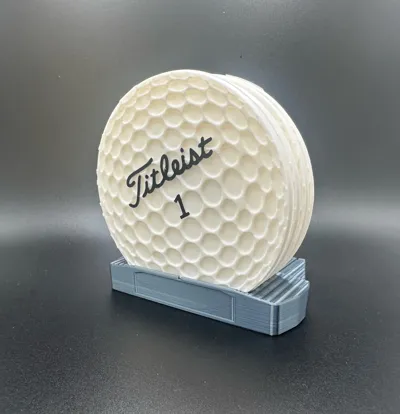 Titleist Pro V1 Golf Ball Coaster Set by DinnerRoll MakerWorld ...