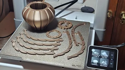 PrismaPetal V2 - Una lámpara completamente impresa en 3D por Modular Mapping MakerWorld ...