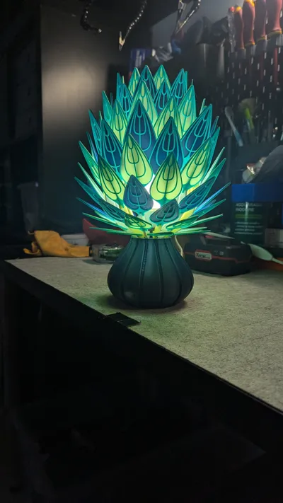 PrismaPetal V2 - A Fully 3D Printed Lamp by Modular Mapping MakerWorld: Download Free 3D Models