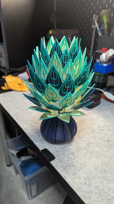 PrismaPetal V2 - A Fully 3D Printed Lamp by Modular Mapping MakerWorld: Download Free 3D Models