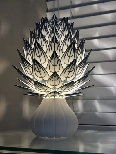 PrismaPetal V2 - A Fully 3D Printed Lamp by Modular Mapping - MakerWorld