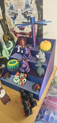 Multi Level Display Stand with Keychain Holder by MaximumOverdrive ...