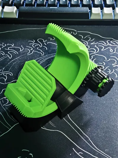 Herringbone Gear Phone Stand Pork3D by Pork3D.com by Pork3D MakerWorld ...