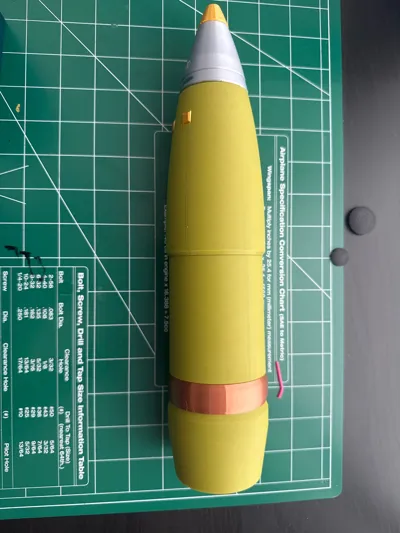 Life-size 105mm Artillery Shell | Minimal Filament by Rexi Labs ...