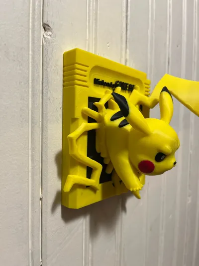 Pokemon Yellow Pikachu Game Boy Nintendo Cartridge by Nostalgic 3D ...