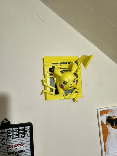 Pokemon Yellow Pikachu Game Boy Nintendo Cartridge - Free 3D Print ...