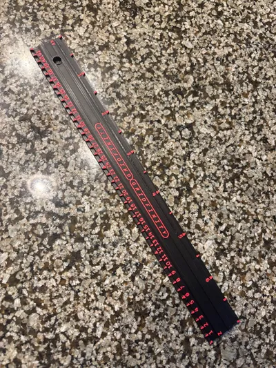 Gridfinity Ruler MKII LTR Version [7 Unit Length] by engineering by ...