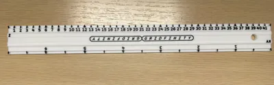 Gridfinity Ruler MKII LTR Version [7 Unit Length] - Free 3D Print Model ...