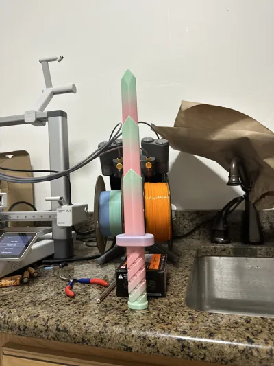 Collapsible Expandable Sword – Print-in-Place by AGDesigns - MakerWorld