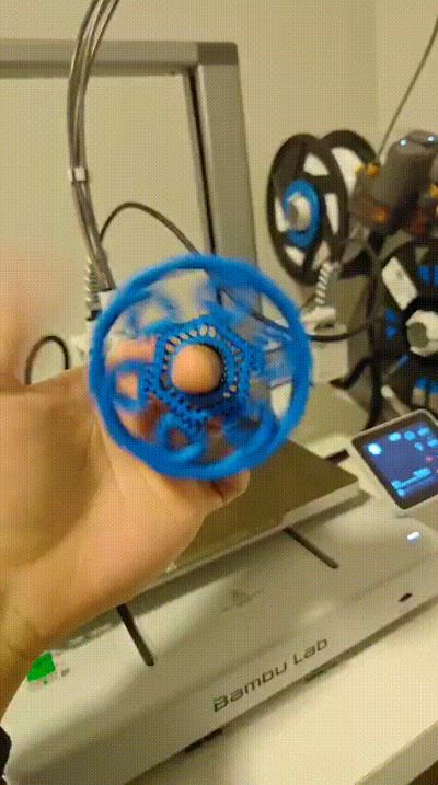 "Razor" Geometric Planetary Gears Fidget Spinner by G-Man Projects ...