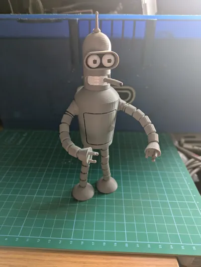 Bender Figurine (Modular, No Glue Required) Remixed by Hockey3405 ...