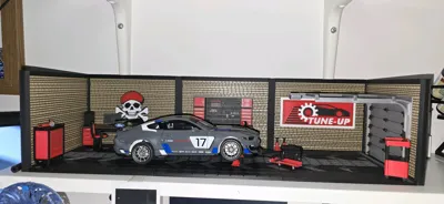 Miniature Computer Desk for diorama, scale 1:18 - Free 3D Print Model ...