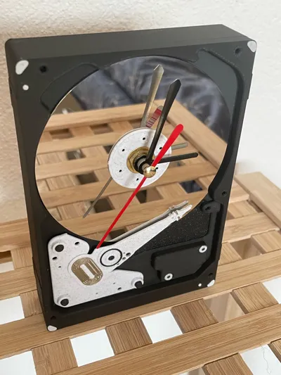Hard Drive Clock by Ken Mills MakerWorld: Download Free 3D Models