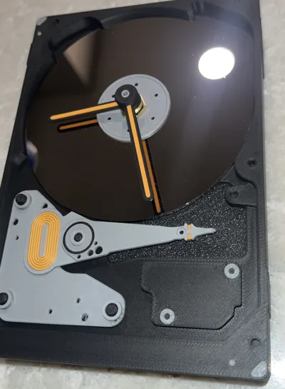Hard Drive Clock by Ken Mills MakerWorld: Download Free 3D Models