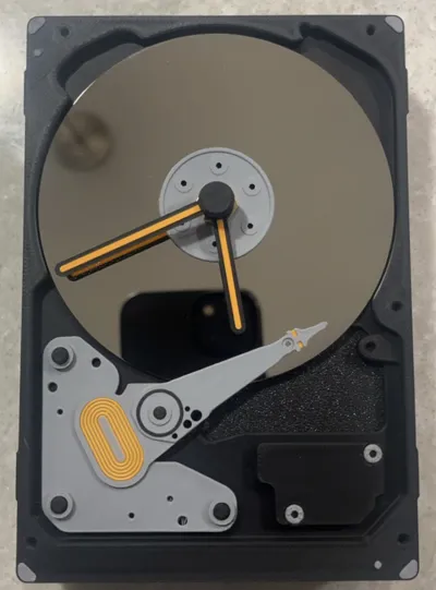 Hard Drive Clock by Ken Mills MakerWorld: Download Free 3D Models