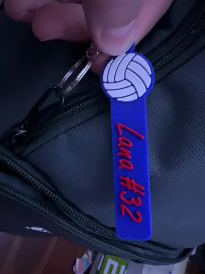 Volleyball Name Tag Keychain - Free 3D Print Model - MakerWorld